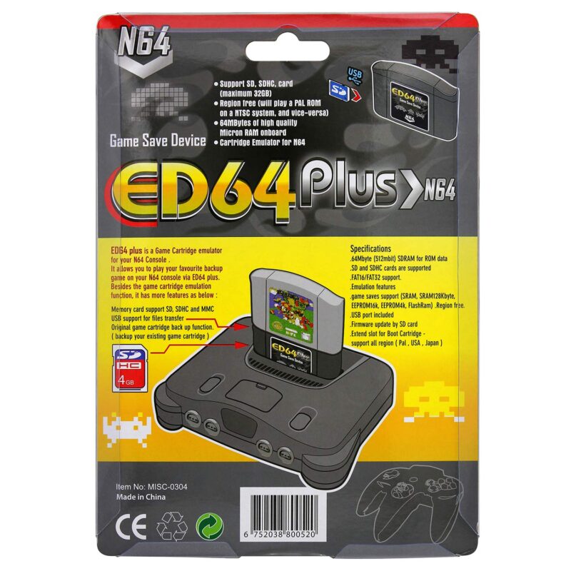 Everdrive 64 Ed64 Plus + Memoria SD 16gb con Juegos – Museum Games