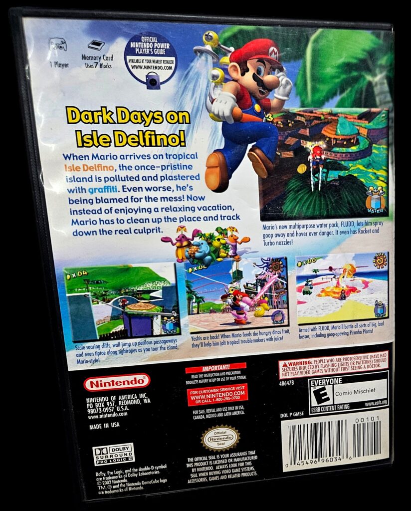 Super Mario Sunshine Nintendo Gamecube Original – Museum Games
