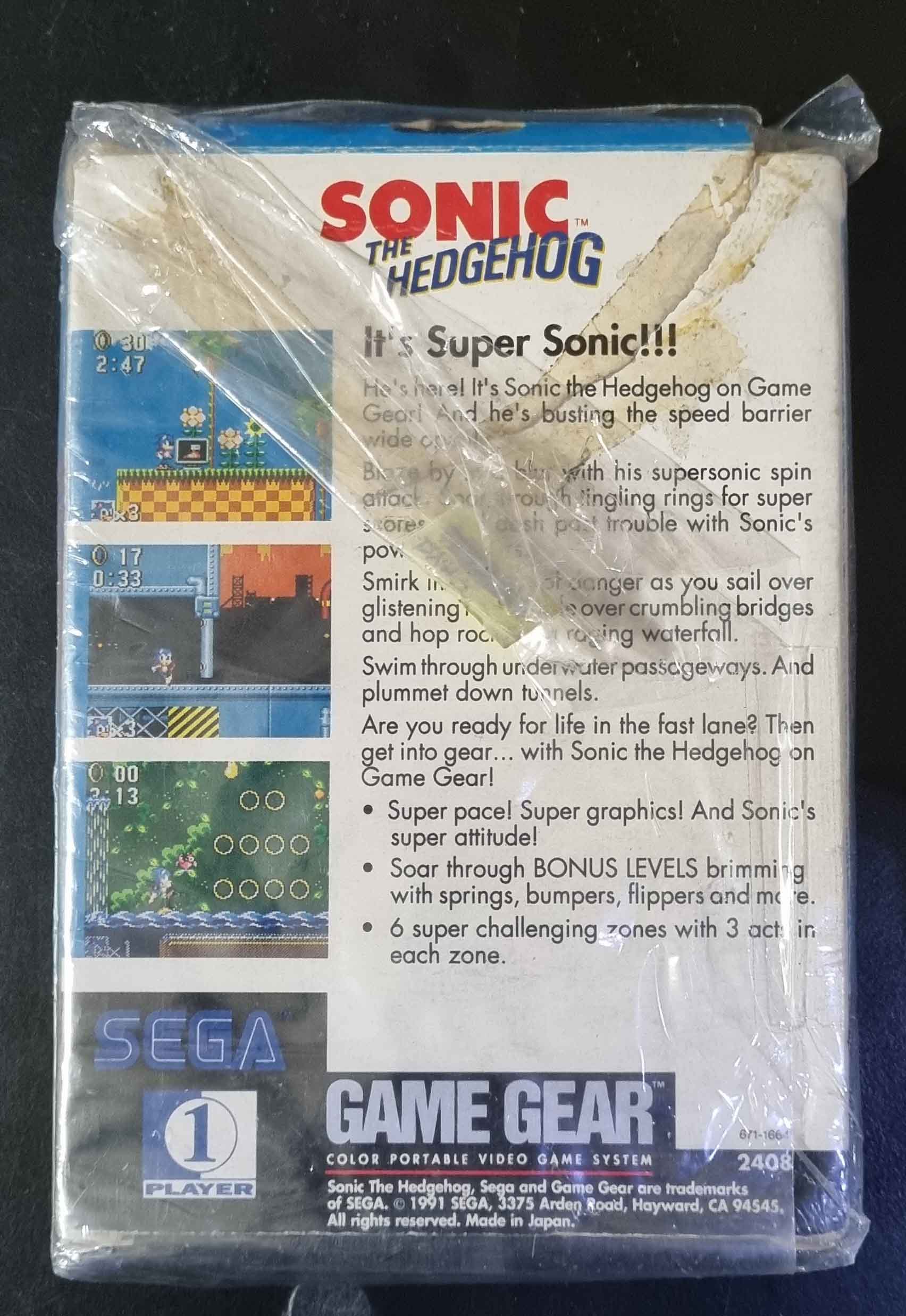 Sonic the Hedgehog | Game Gear Original (cib) – Museum Games